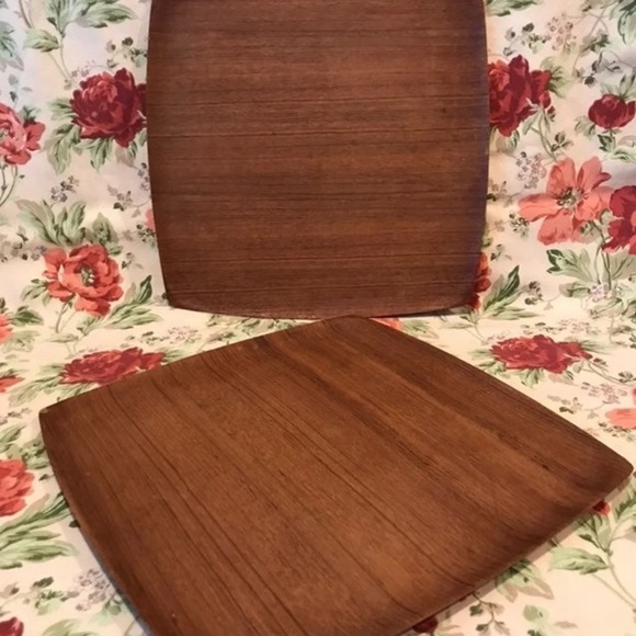 Accents | Vintage Made In Japan Teak Plates | Poshmark